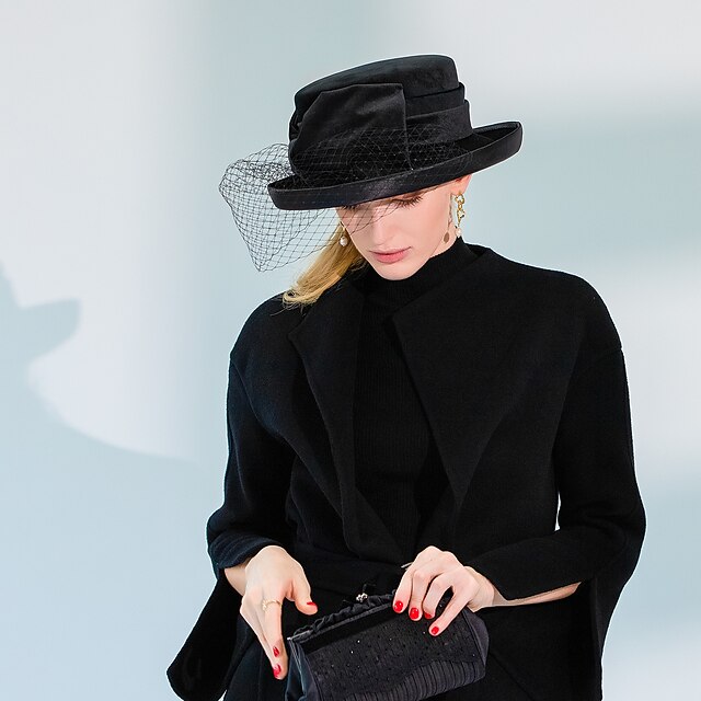 Fashion Elegant Velvet Fascinators / Hats with Bowknot / Satin Bowknot ...