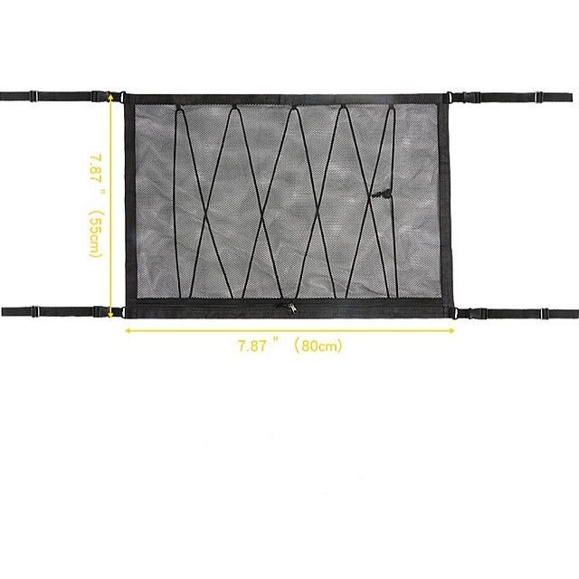 Car Ceiling Cargo Net Van Ceiling Storage Pocket Net with Adjustable ...