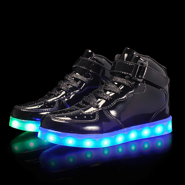 Unisex LED Shoes High Top Light Up Sneakers for Women Men Girls Boys ...