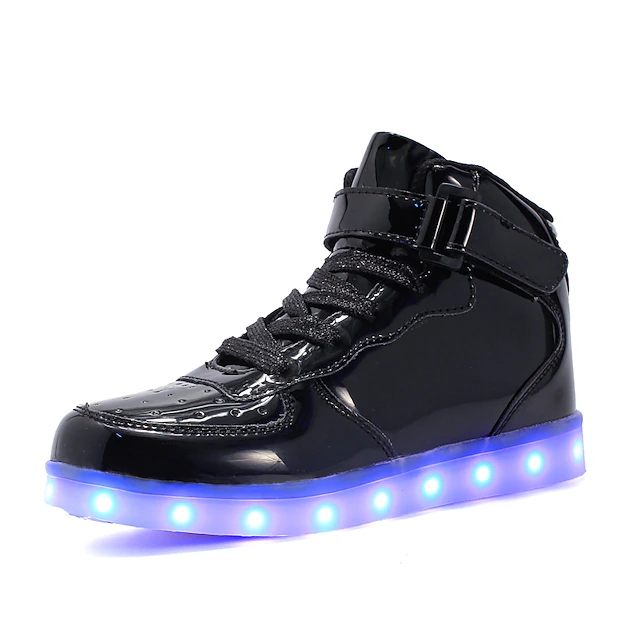 Unisex LED Shoes High Top Light Up Sneakers for Women Men Girls Boys ...