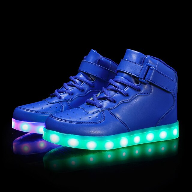 Unisex LED Shoes High Top Light Up Sneakers for Women Men Girls Boys ...