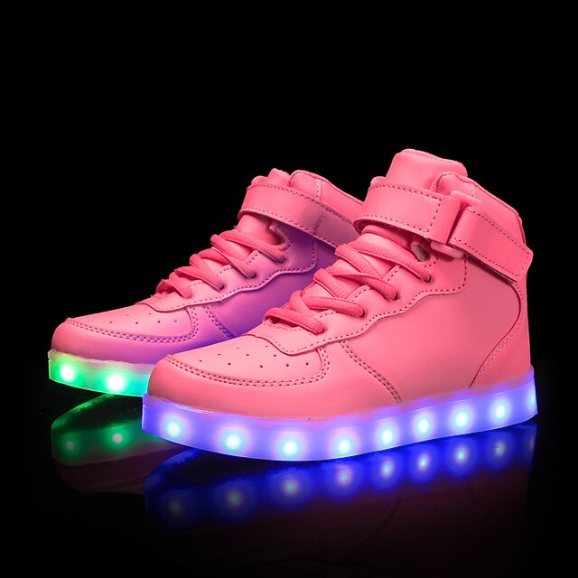 Unisex LED Shoes High Top Light Up Sneakers for Women Men Girls Boys ...
