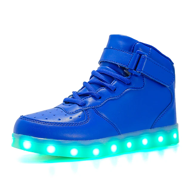 Unisex LED Shoes High Top Light Up Sneakers for Women Men Girls Boys ...