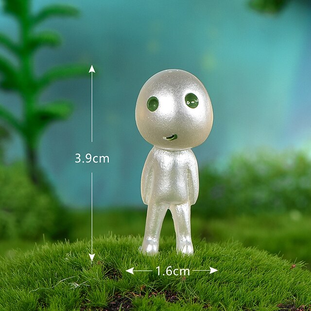 5pcs Luminous Tree Elves Spirit Princess Mononoke Micro Landscape ...