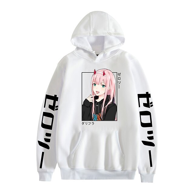 Darling in the Franxx Zero Two 02 Hoodie Anime Cartoon Anime Harajuku ...