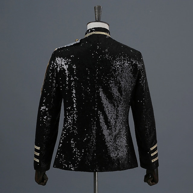 Retro Vintage Rococo Medieval Masquerade Suits & Blazers Lapel Collar ...