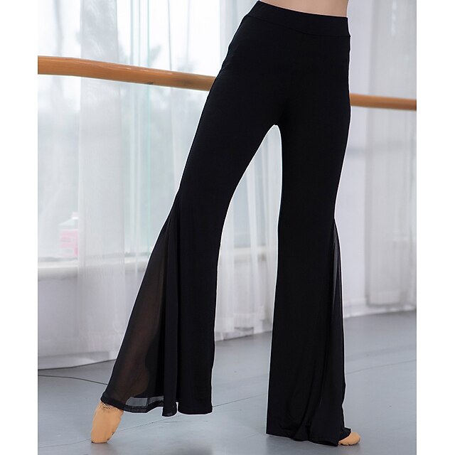 Latin Dance Pants Split Joint Women's Daily Training Performance Long ...