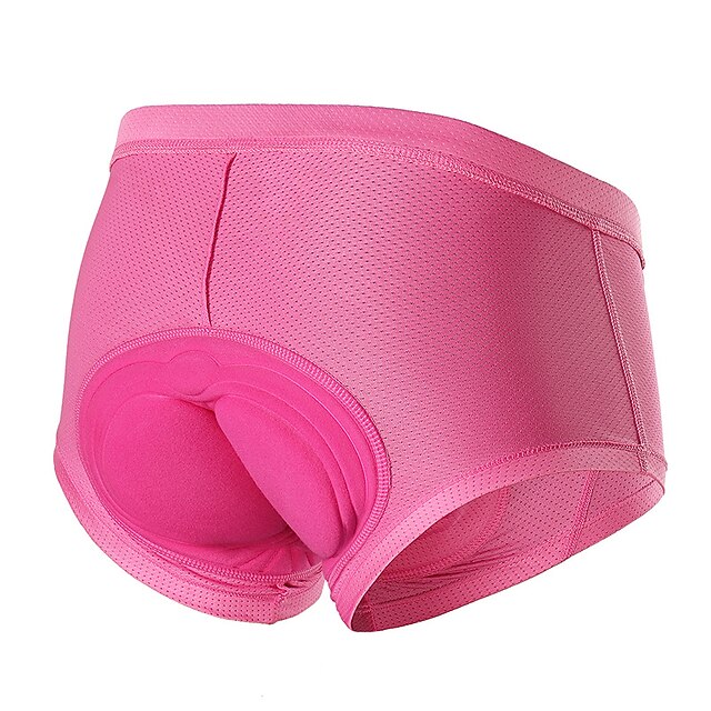 Arsuxeo Women's Cycling Under Shorts Winter Summer Coolmax® Silicon Polyester Black Pink Solid ...