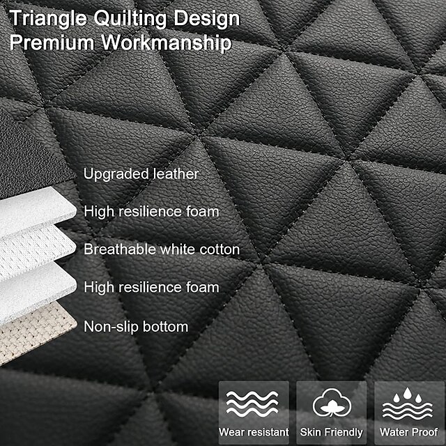 StarFire High End Luxury PU Leather Car Seat Cover Protector, Front ...