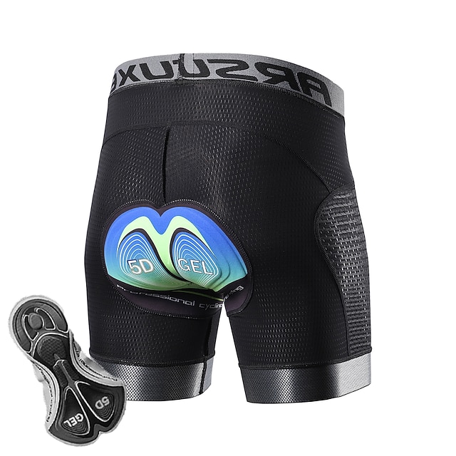Arsuxeo Men's Cycling Padded Shorts Cycling Underwear Bike Padded ...