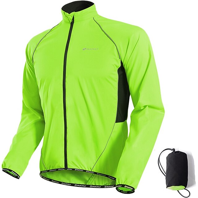 Nuckily Men's Cycling Jacket Rain Jacket Packable Waterproof Windproof ...