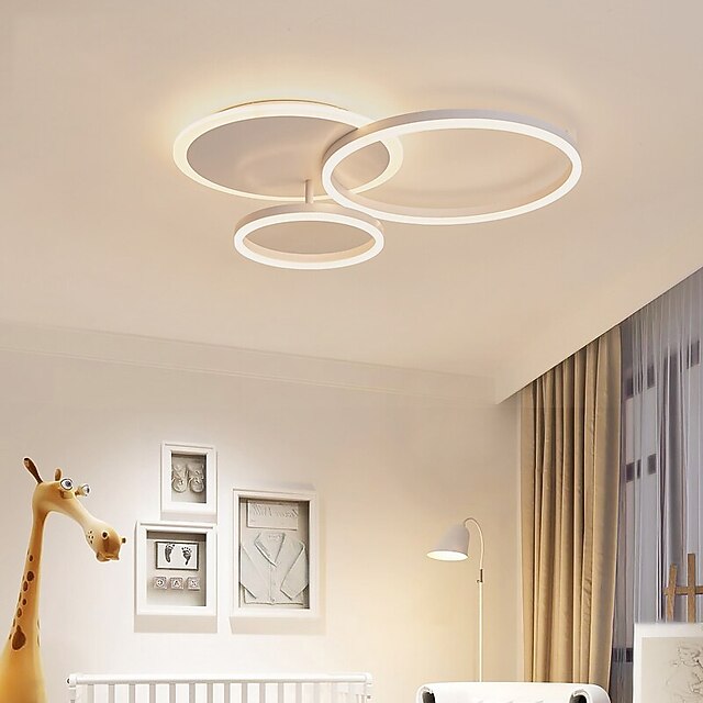 3-Light 50 cm Ceiling Lights LED Cluster Design Circle Design Flush ...