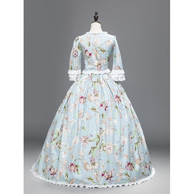 18th Century Women's Rococo Ball Gown Princess Maria Antonietta Rococo ...