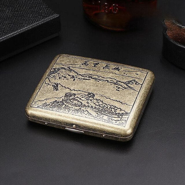 Vintage Cigarette Case with Both Sides Open to Support Generation of ...