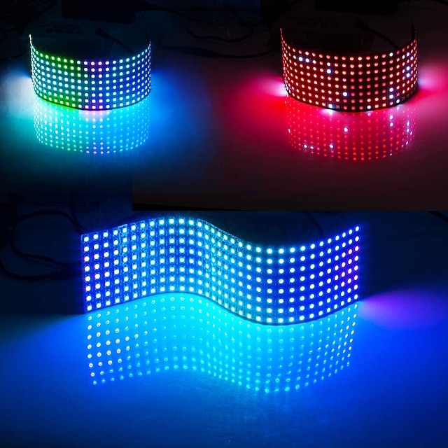WS2812B RGBIC 5050SMD LED Matrix Panel 256 Pixels Individually ...