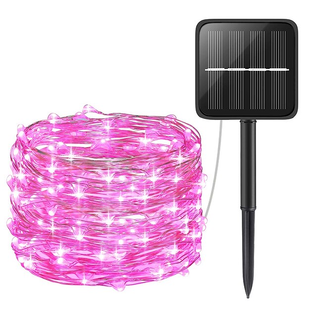 Outdoor Solar LED String Lights Wedding Decoration 10M 33ft 100 LED 8 ...