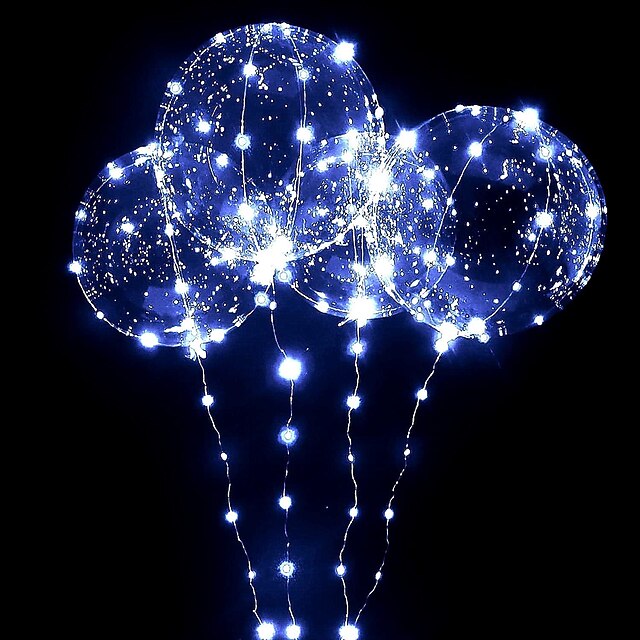 Led Balloon Luminous Transparent Bobo Balloons LED String Lights ...