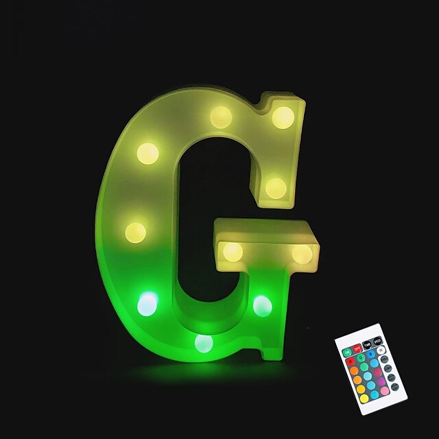 LED Letter Lights Sign 26 Letters Alphabet with Remote Light Up Letters ...