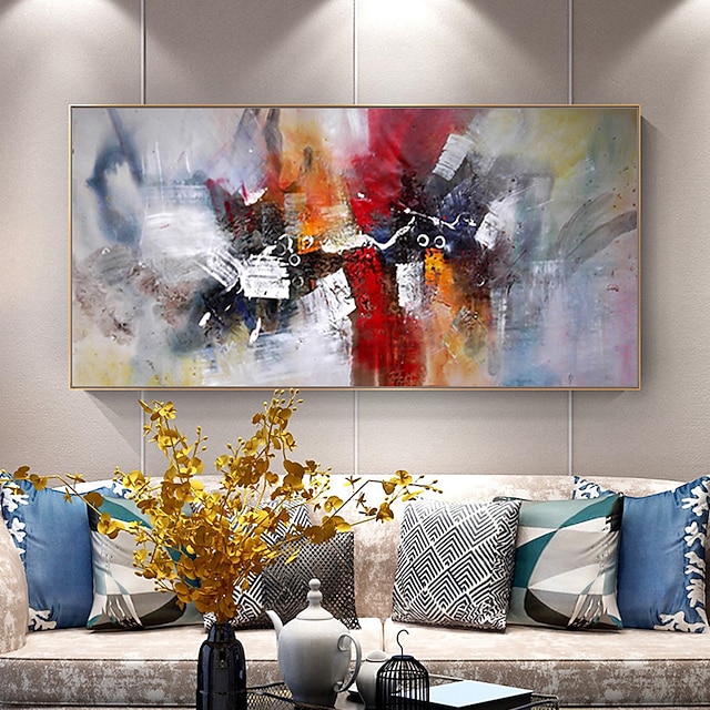 Oil Painting Hand Painted Horizontal Abstract Landscape Contemporary ...