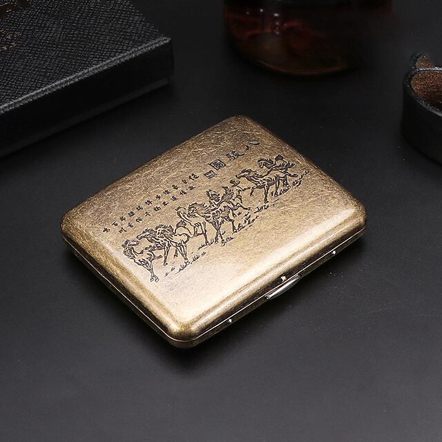 Vintage Cigarette Case with Both Sides Open to Support Generation of ...