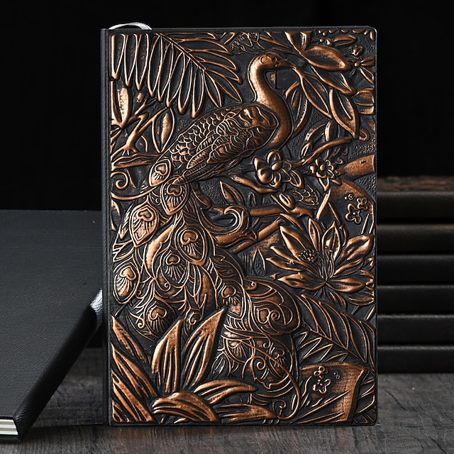 8 Types Embossed Leather Journal Diary Business Notebook Agenda Antique ...