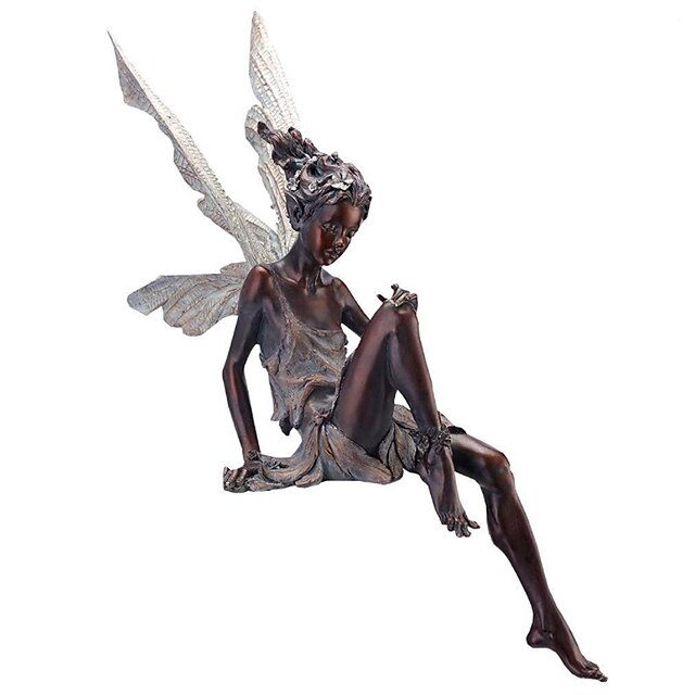 Fairy Statue Angel Fairy Statue, Garden Antique Resin, Realistic ...