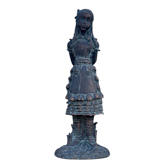 Resin Wonderland Ornament Garden / Patio Statue Alice Figurine Play Set ...