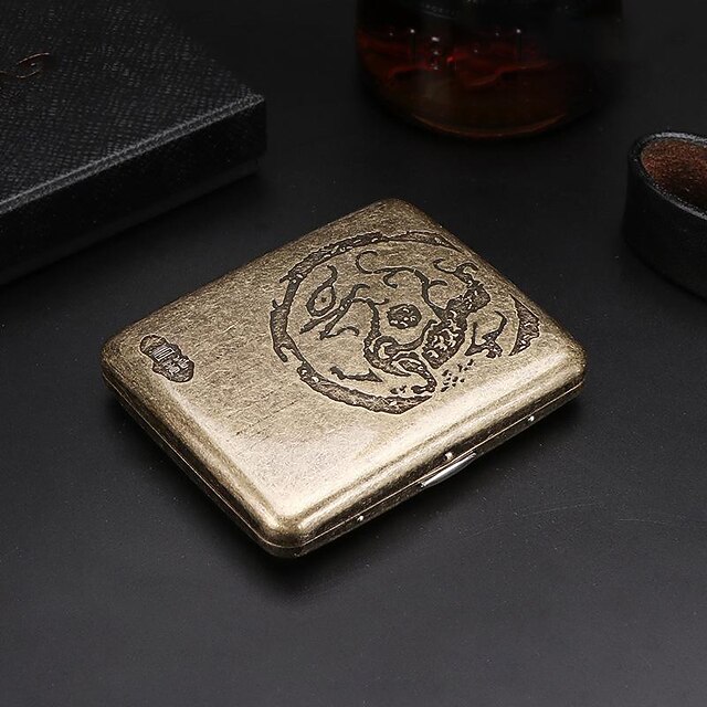 Vintage Cigarette Case with Both Sides Open to Support Generation of ...