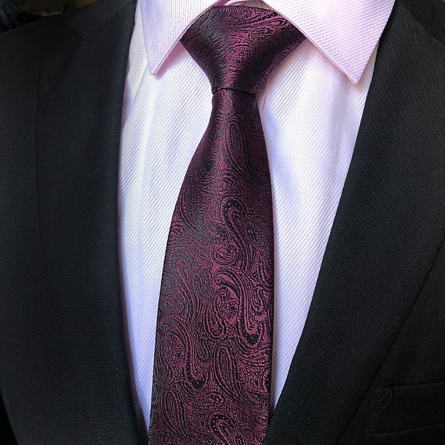 Homme Cravate Cravates Travail Mariage Gentleman Jacquard Formel ...