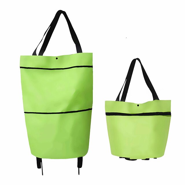 Folding Shopping Pull Cart Trolley Bag With Wheels Foldable Shopping ...