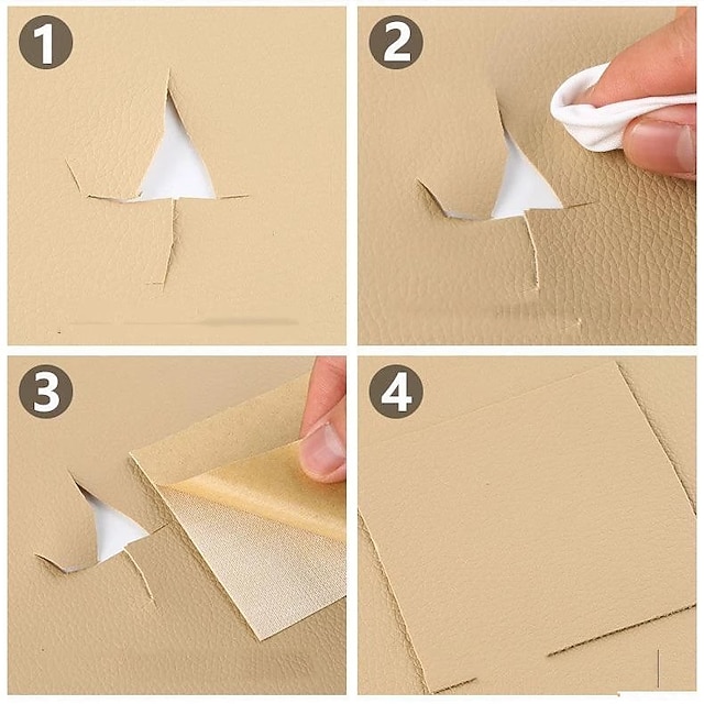Leather Repair Patch DIY Self Adhesive Leather Patches for Furniture ...