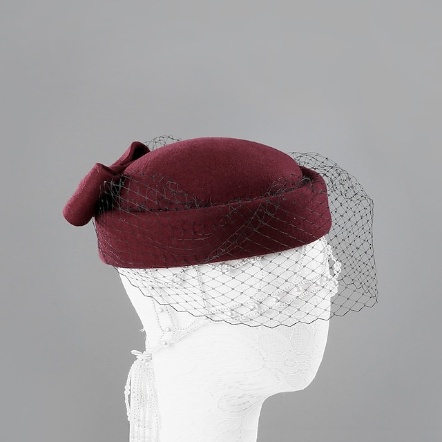Wool / Net Kentucky Derby Hat / Fascinators / Hats with Floral 1pc ...