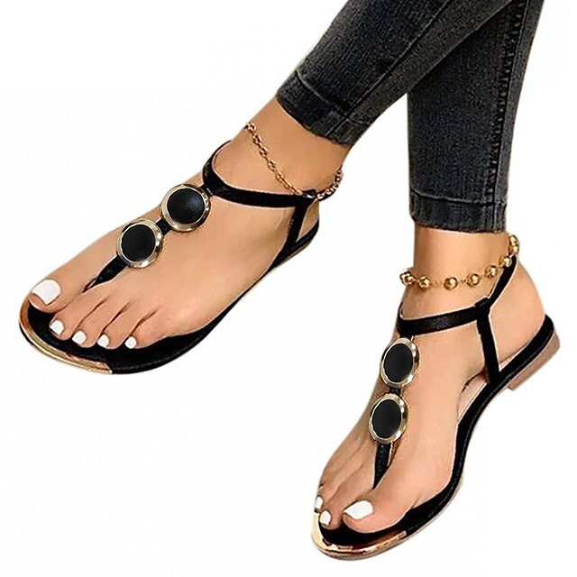 Women's Sandals Boho Bohemia Beach Flat Sandals Barefoot Sandals Daily ...