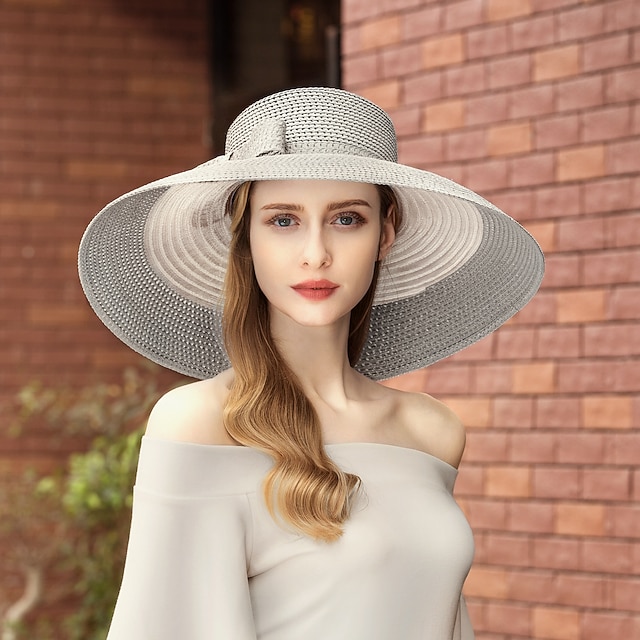 Tulle / Basketwork Kentucky Hat / Hats / Headwear with Floral 1pc ...