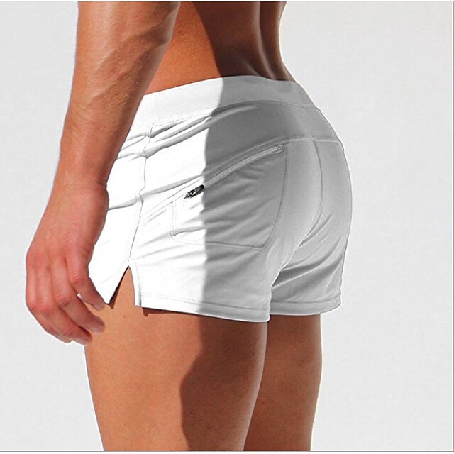 Men's Running Shorts Athletic Shorts Drawstring Split Bottoms Athletic ...