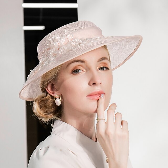 Elegant Sweet Hats with Appliques / Flower / Pure Color 1PC Party ...