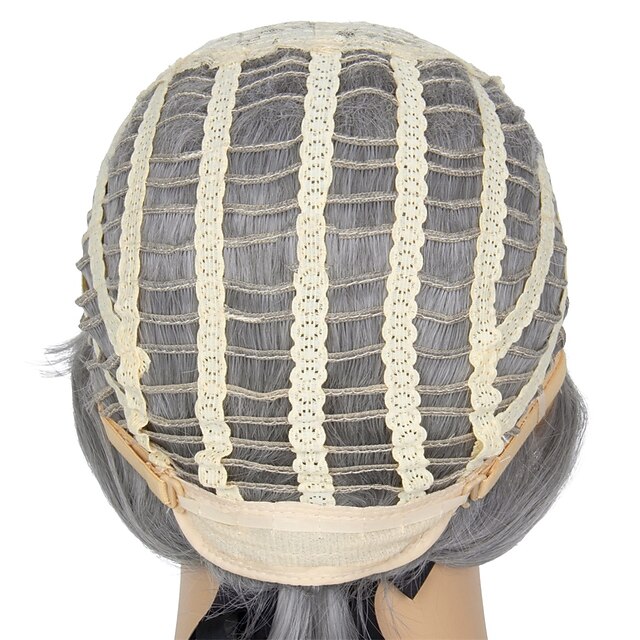 American 250 Hair Grey Colonial Wig Mens Powdered Wig for Cosplay Judge ...