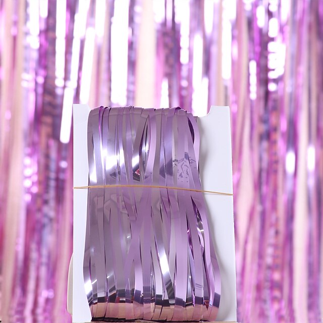 Foil Fringe Metallic Curtain Foil Fringe Curtains Party Decorations ...