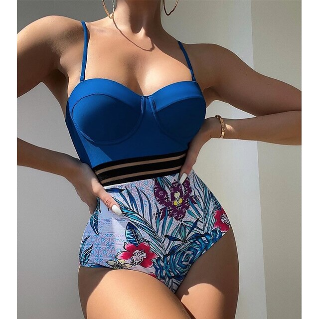 Damen Badeanzug Ein Stück Monokini Badeanzüge Normal Bademode