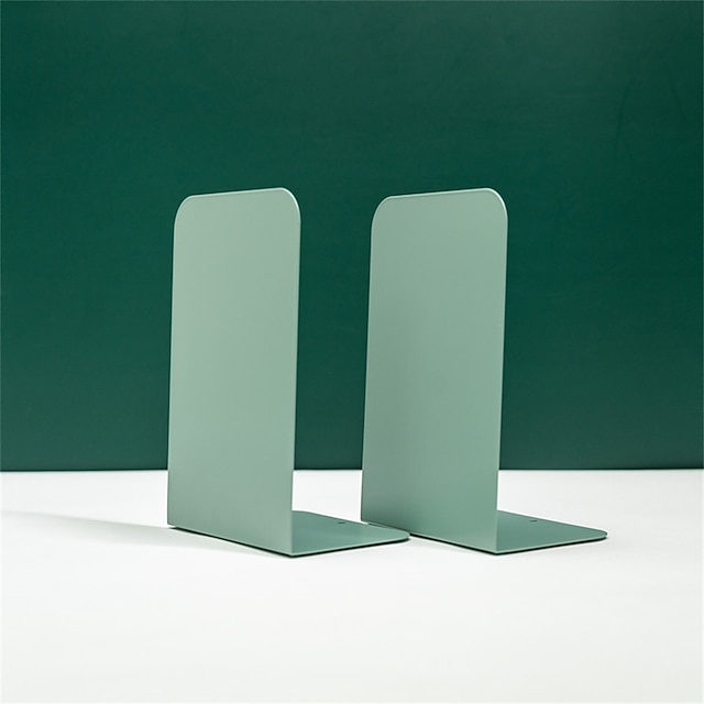 Book Ends 1 Pair Metal Decorative Bookends Non-Slip Bookends Bookends ...