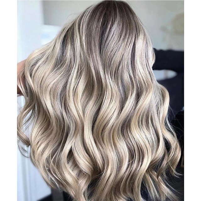 Piano Color P4/613 Highlig Human Hair 13x4 Lace Front Wig Free Part ...