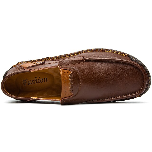 Men's Loafers & Slip-Ons Plus Size Handmade Shoes Vintage Classic ...