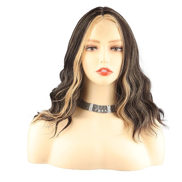 Synthetic Wig Curly Middle Part Machine Made Wig 14 inch 4-30# R4576 ...