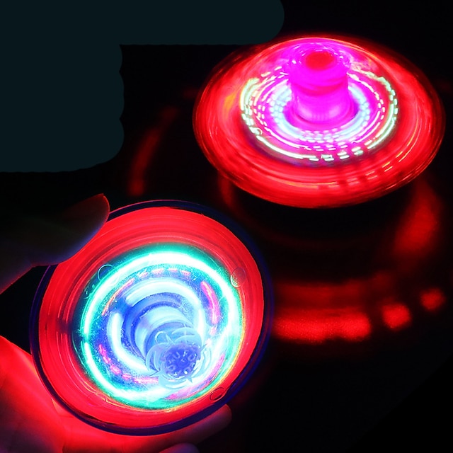 3pcs Electric gyroscope Laser Color Flash LED Light Toy Music Gyro Peg ...
