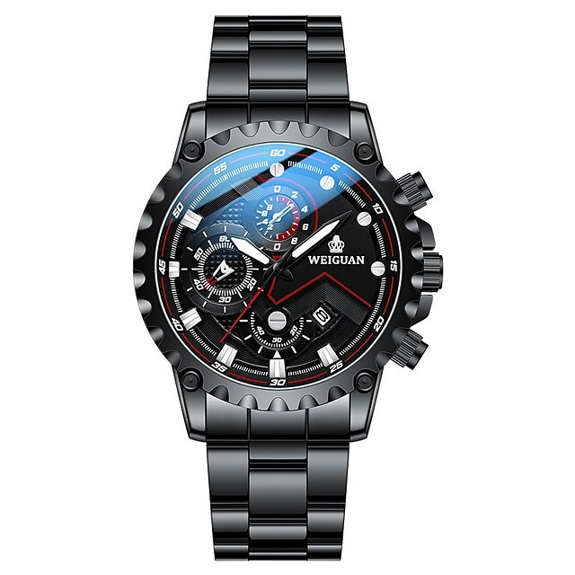 WEIGUAN Quartz Watch for Men Men's Wrist Watch Chronograph Analog ...