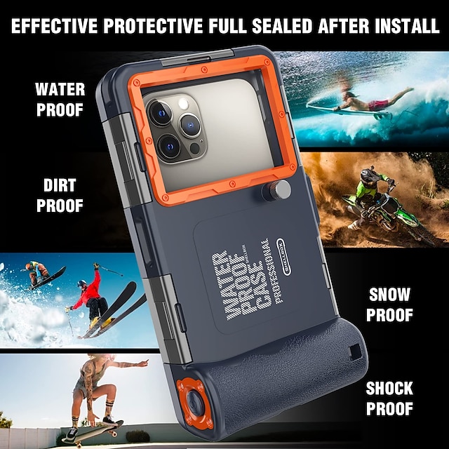 Waterproof Phone Case 50ft Diving Phone Case for iPhone Pro Max Samsung ...
