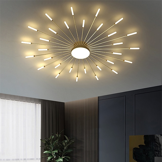 128cm Single Design Ceiling Lights Metal LED Nordic Style 110-240 V ...