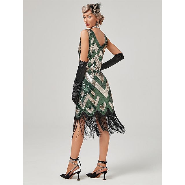 Roaring 20s 1920s Cocktail Dress Midi Flapper Dress Dress Prom Dress ...