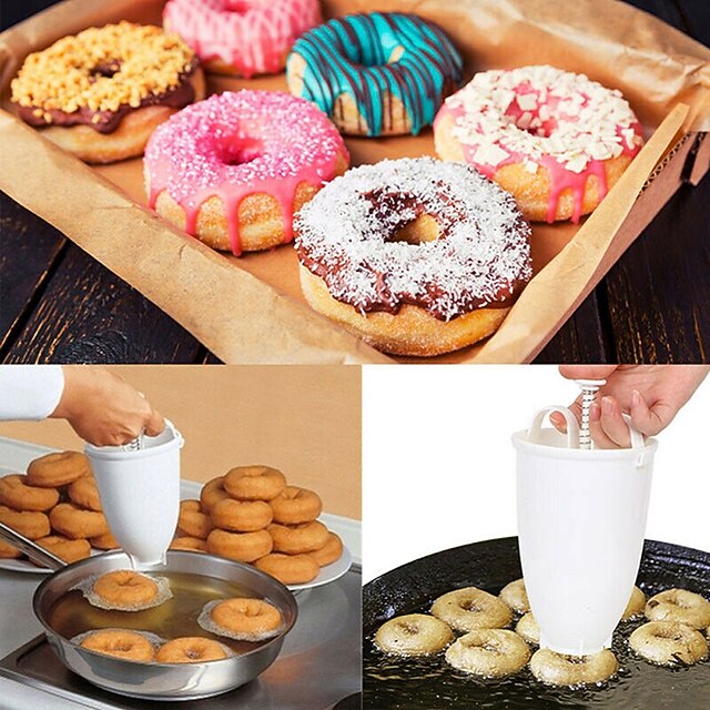 Donut Maker Dispenser Donut Making Artifact Creative Dessert Mold DIY ...