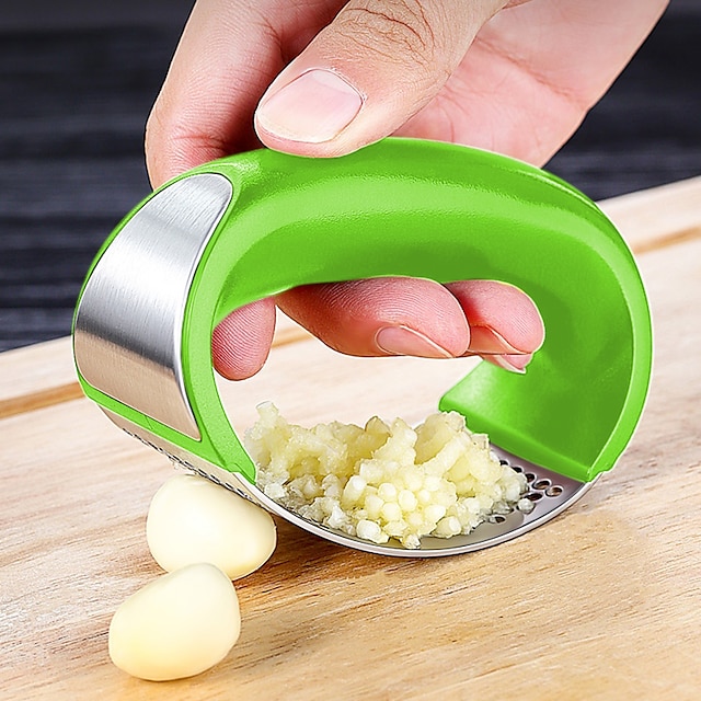 Garlic Press Rocker Stainless Steel Garlic Mincer Garlic Crusher Garlic ...